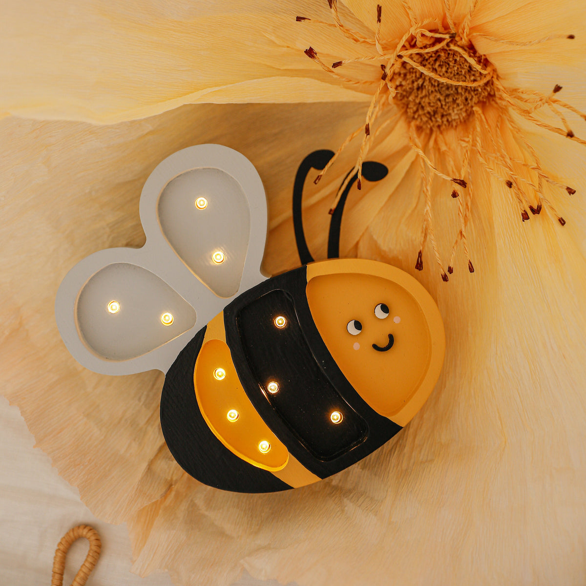 Little Lights Mini Happy Bee Lamp – Little Lights US