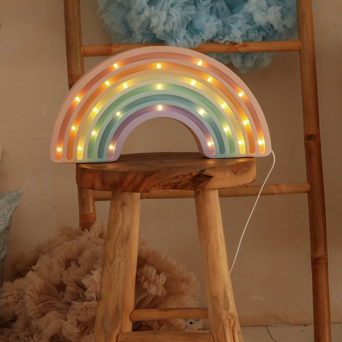 Little Lights Rainbow Lamp | Handmade Night Light for Kids & Babies ...
